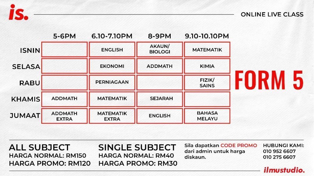 BENGKEL ALL OUT SPM 2022 – AKAUN – FORM5 – IlmuStudio