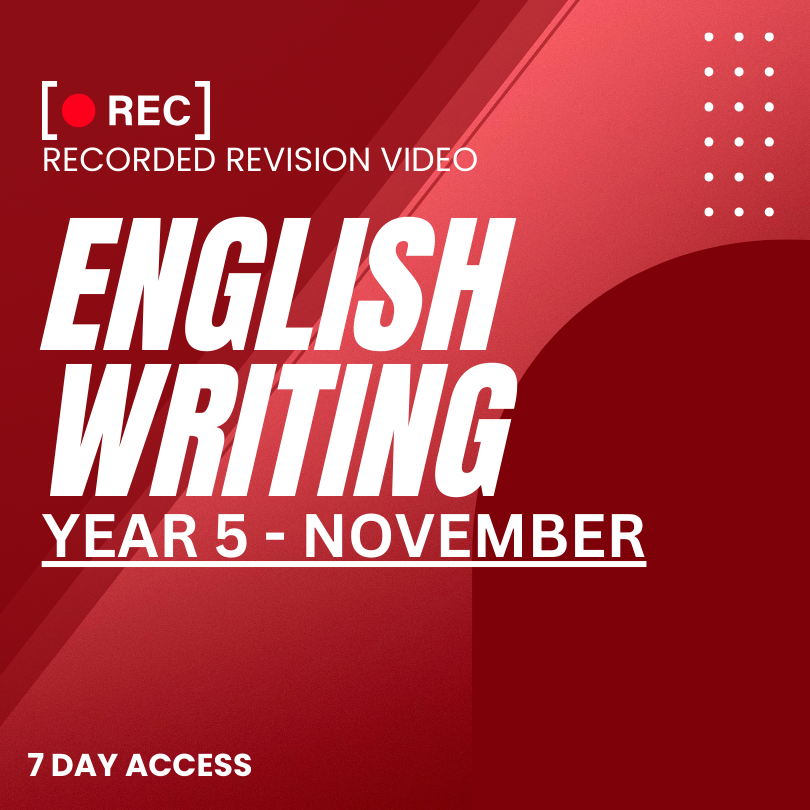 RRV ENGLISH WRITING YEAR 5 NOVEMBER IlmuStudio RRV ENGLISH WRITING YEAR 5 NOVEMBER IlmuStudio