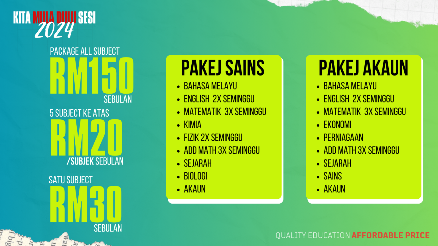 package & fees – IlmuStudio