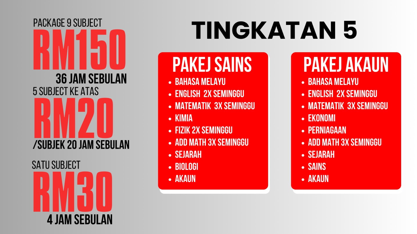 package & fees – IlmuStudio