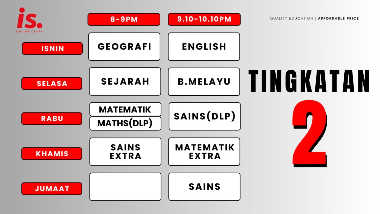LIVE ONLINE TUITION – SEJARAH – FORM2-KELAS B-2025 – IlmuStudio